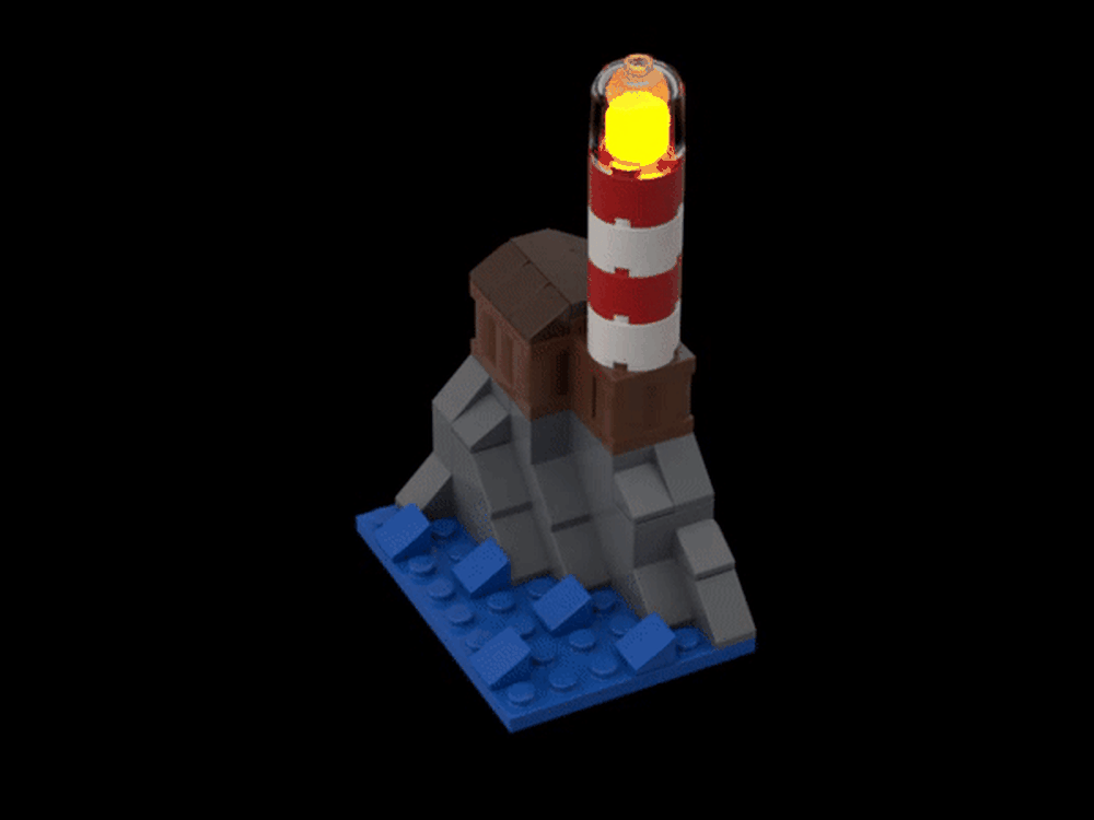LEGO MOC Mini Lighthouse by Amused_Moose | Rebrickable - Build with LEGO