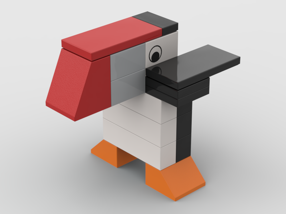 LEGO MOC Puffin by Tec-Sau | Rebrickable - Build with LEGO