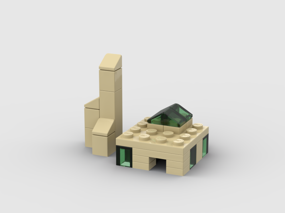 LEGO MOC AL Aziz Mosque 1:1000 scale by nirajpudasaini | Rebrickable ...