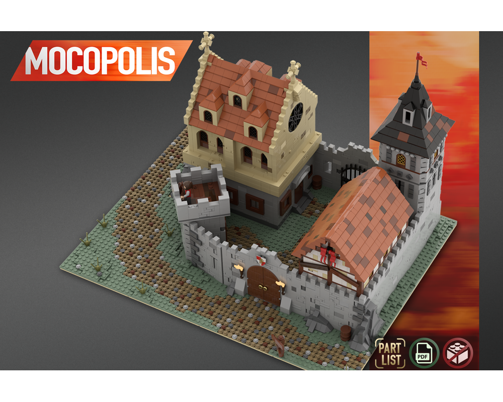 LEGO MOC Medieval Castle 2 by MOCOPOLIS | Rebrickable - Build with LEGO