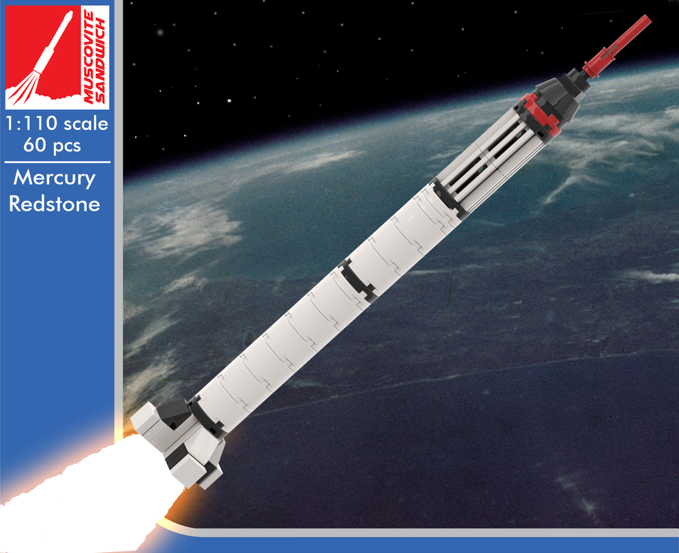 LEGO MOC Mercury Redstone [1:110 scale] by smazmats | Rebrickable ...