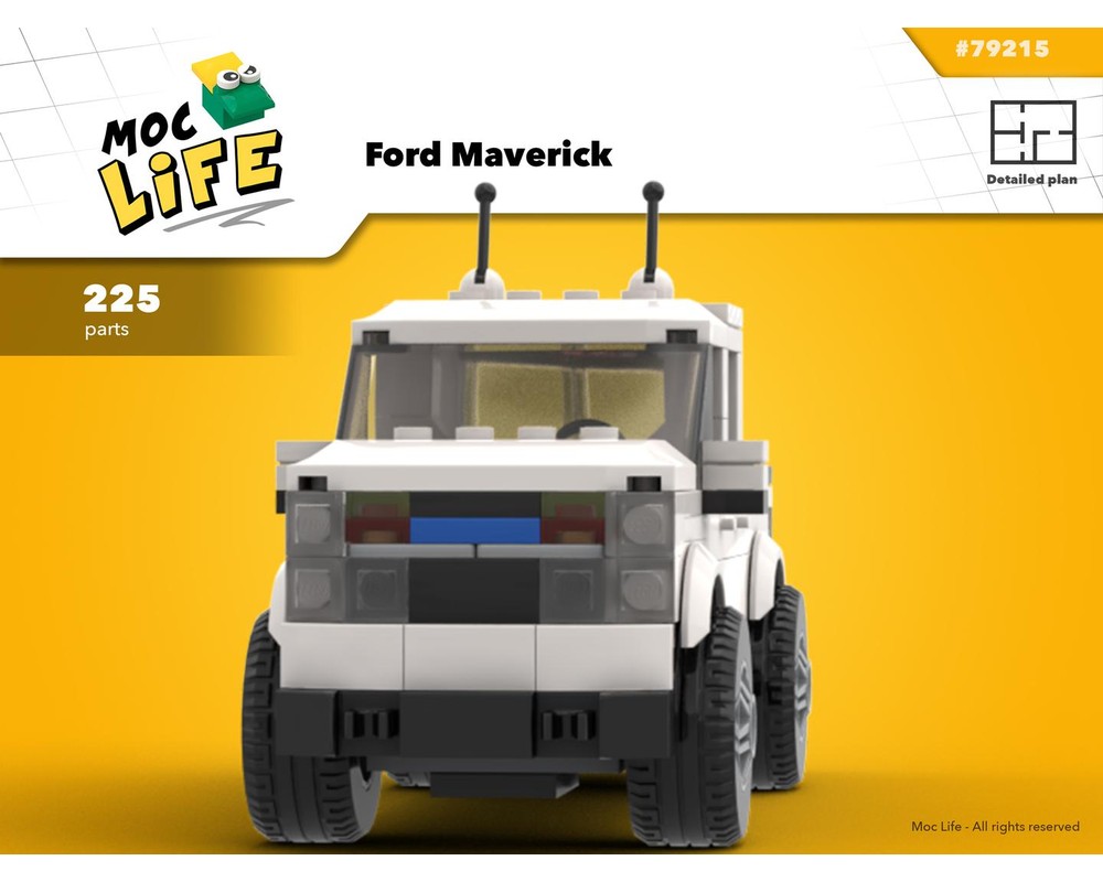 LEGO MOC Ford Maverick by MocLife | Rebrickable - Build with LEGO