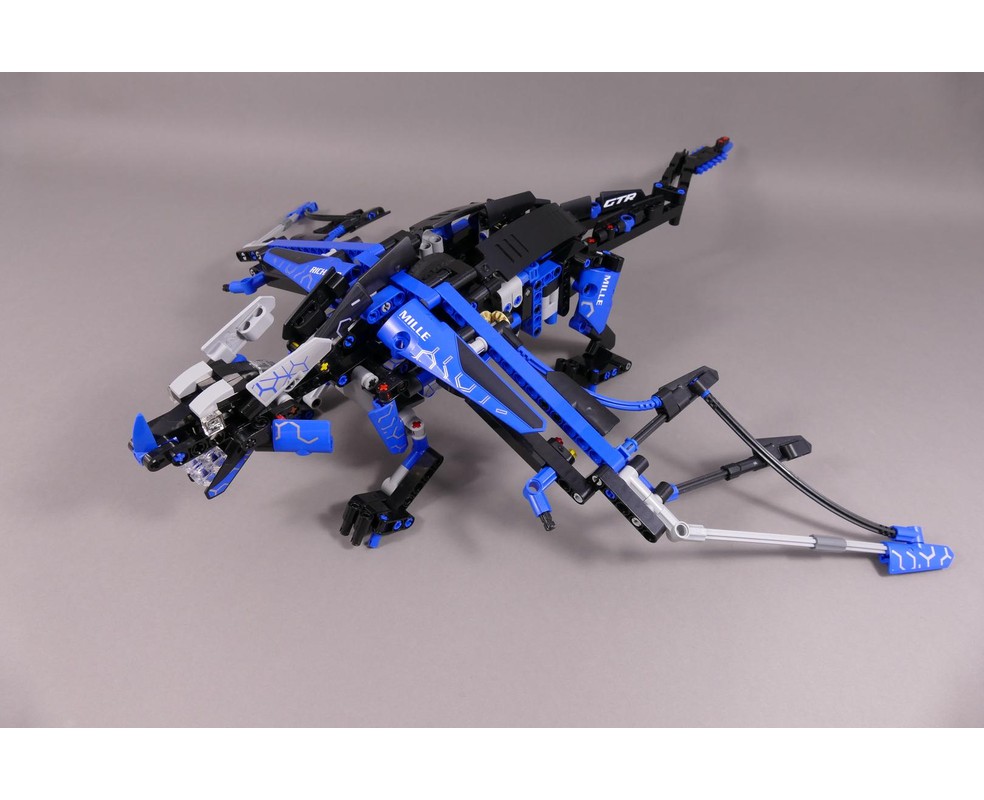 LEGO MOC Blue Dragon (42123 C-Model) by grohl | Rebrickable - Build ...