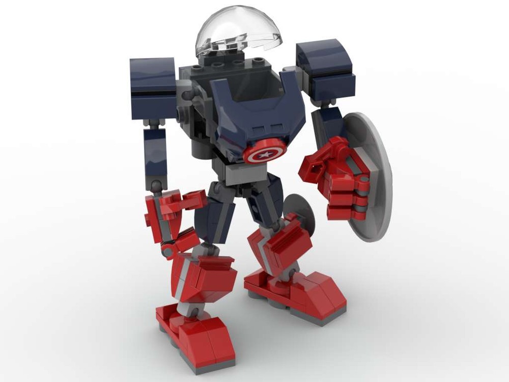 LEGO MOC Captain America Mech #1 by meregt | Rebrickable - Build with LEGO
