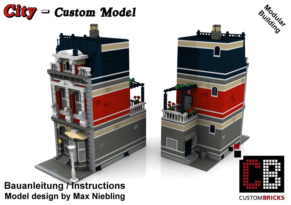 LEGO MOC Custom Modular Building - House Villa Ichon by CustomBricks.de ...