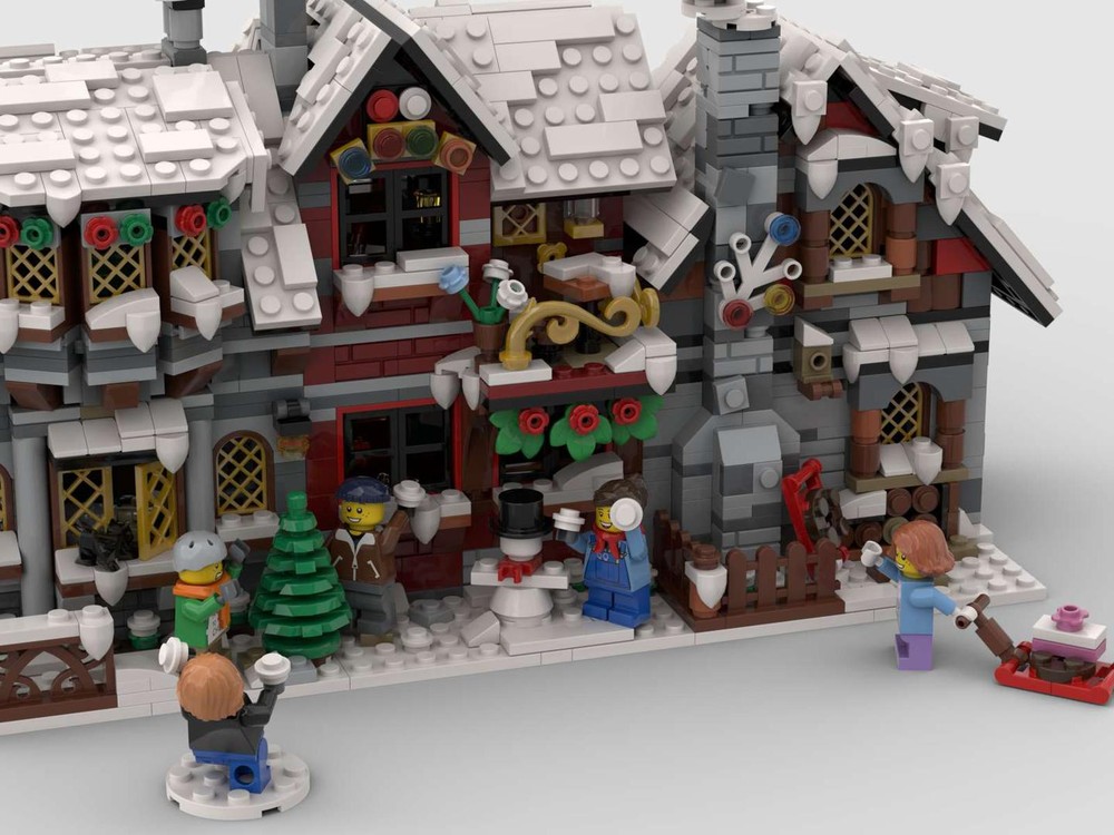 LEGO MOC The Backsides (of the three little winter houses) by Little ...
