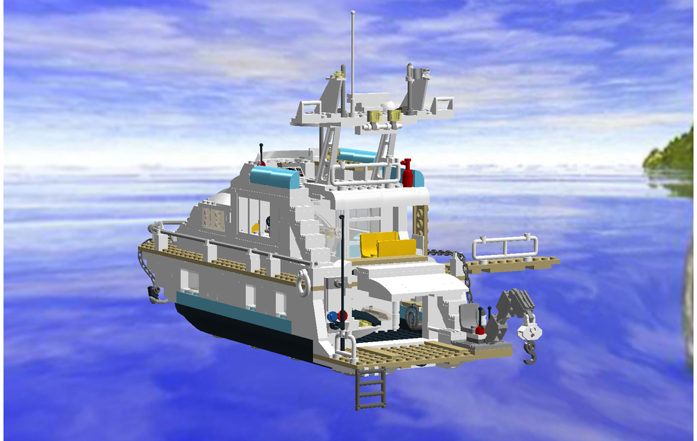 LEGO MOC Yacht 1.0 (modular) by SN4KE | Rebrickable - Build with LEGO