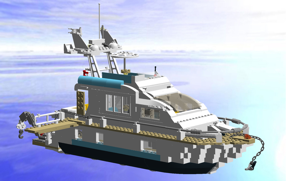 LEGO MOC Yacht 1.0 (modular) by SN4KE | Rebrickable - Build with LEGO