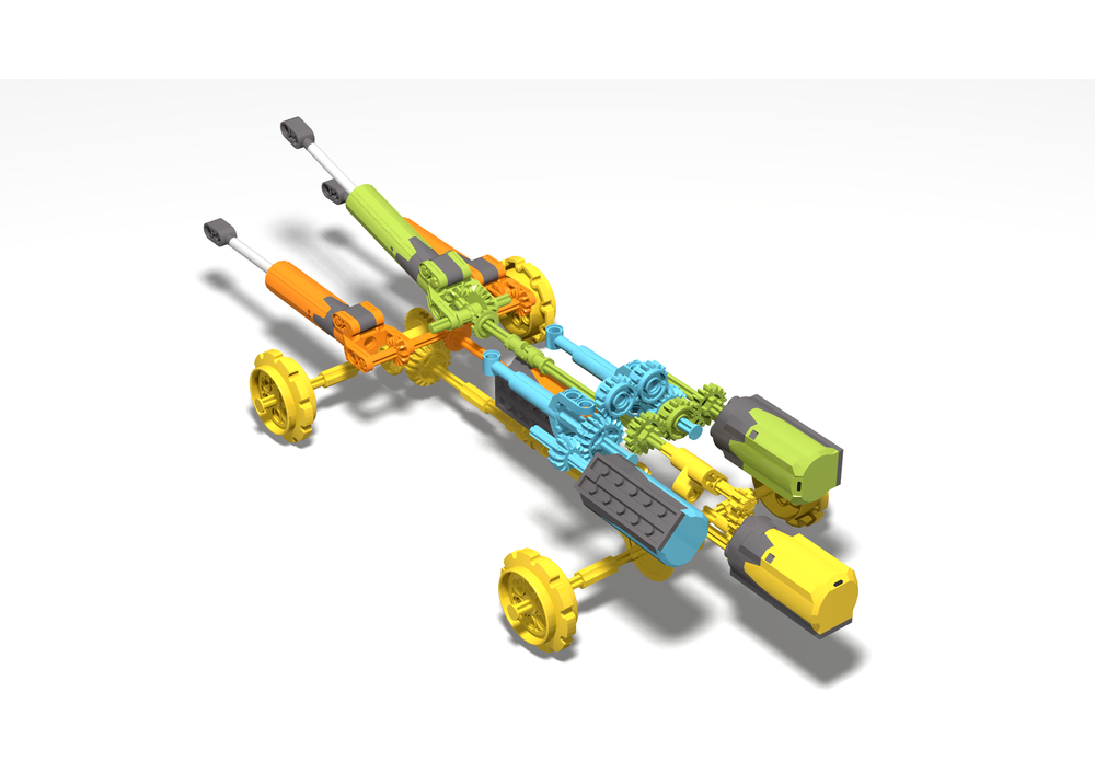 LEGO MOC Articulated Tracked Loader by Superkoala | Rebrickable - Build with LEGO