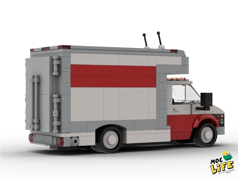 LEGO MOC Ford Econoline dually E-350 U-haul by MocLife | Rebrickable ...