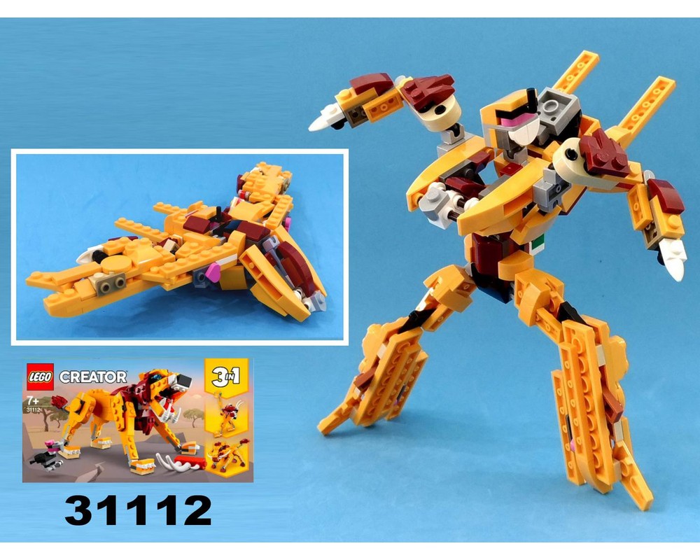 LEGO MOC Transformer Benatar Ship from Creator set 31112: Wild Lion by ...
