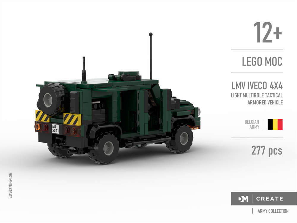 LEGO MOC Army collection - Iveco LMV 4x4 tactical vehicle - Belgian ...