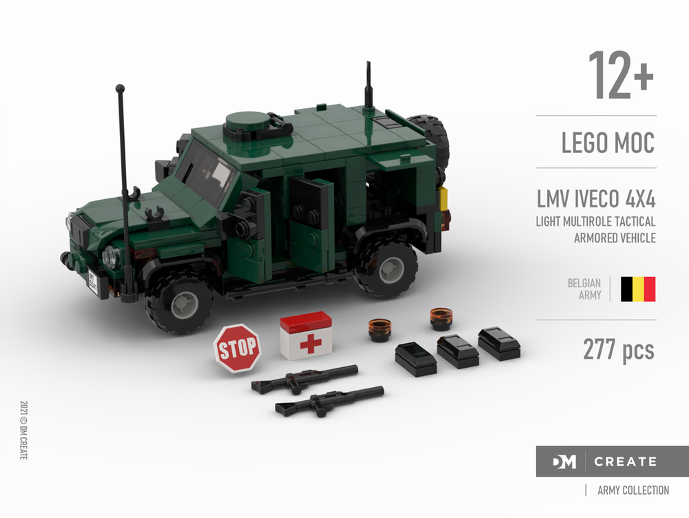 LEGO MOC Army collection - Iveco LMV 4x4 tactical vehicle - Belgian ...