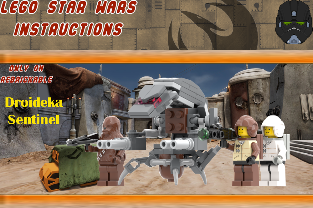 LEGO MOC Droideka Sentinel MK1 (Animated Style) by CloneCreatesClassics ...