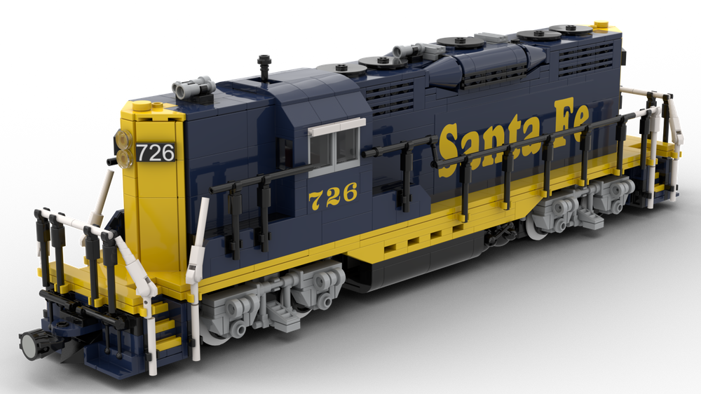 LEGO MOC Santa Fe GP9 by Yellow.LXF | Rebrickable - Build with LEGO