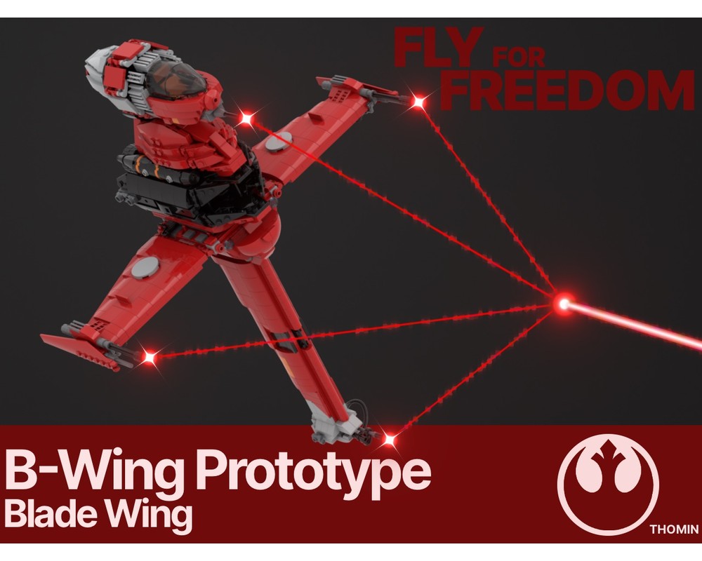 LEGO MOC Blade Wing - B-Wing Prototype by thomin | Rebrickable - Build ...