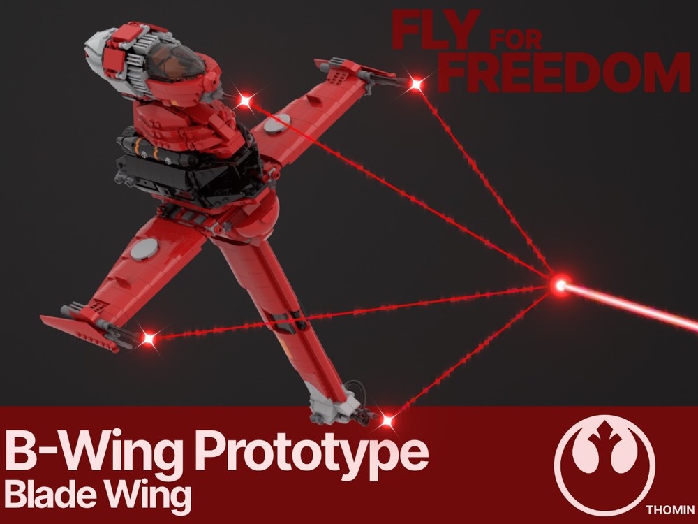 LEGO MOC Blade Wing - B-Wing Prototype by thomin | Rebrickable - Build ...