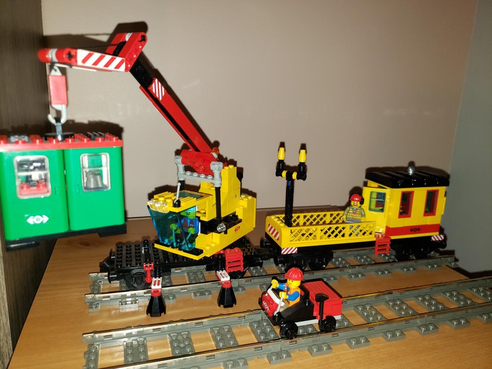 LEGO MOC Custom 4552 Rail Crane with Boom Car by Rocket Racer318 ...