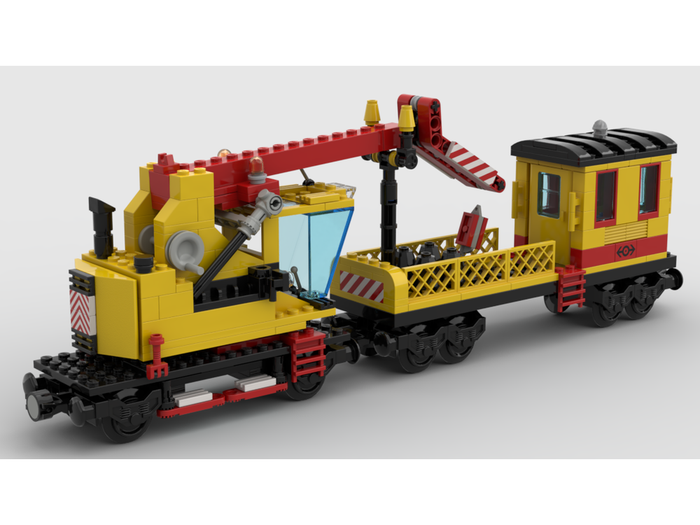 LEGO MOC Custom 4552 Rail Crane with Boom Car by Rocket Racer318 ...