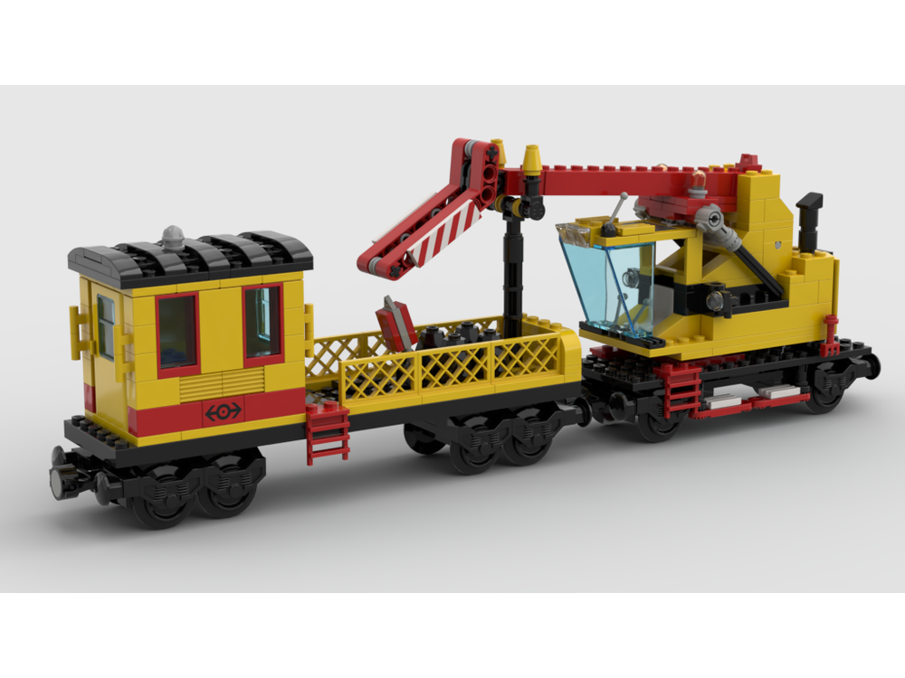 LEGO MOC Custom 4552 Rail Crane with Boom Car by Rocket Racer318 ...