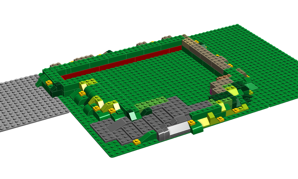 LEGO MOC Hill base for Medieval Blacksmith by Romaclego60 | Rebrickable ...