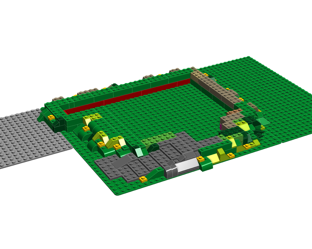 LEGO MOC Hill base for Medieval Blacksmith by Romaclego60 | Rebrickable ...