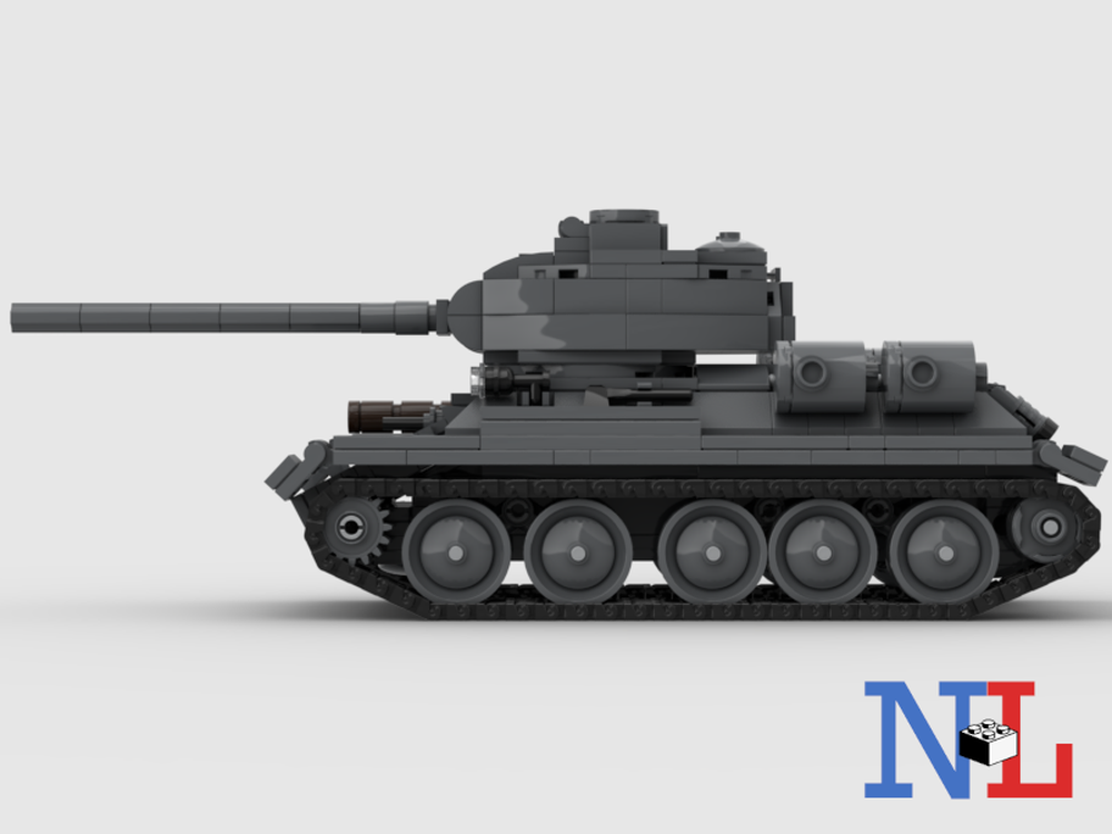 LEGO MOC WW2 T-34-85 Soviet Tank by NLBricks | Rebrickable - Build with ...