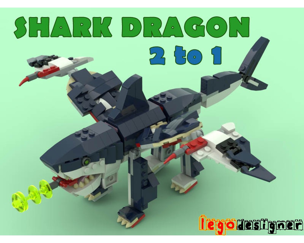 LEGO MOC 31088 2 to 1 Shark Dragon by LegoDesigner | Rebrickable ...