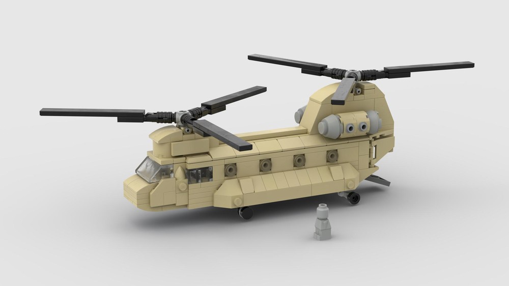 LEGO MOC Micro CH-47 Chinook | 1:80 FREE INSTRUCTIONS by DarthDesigner ...