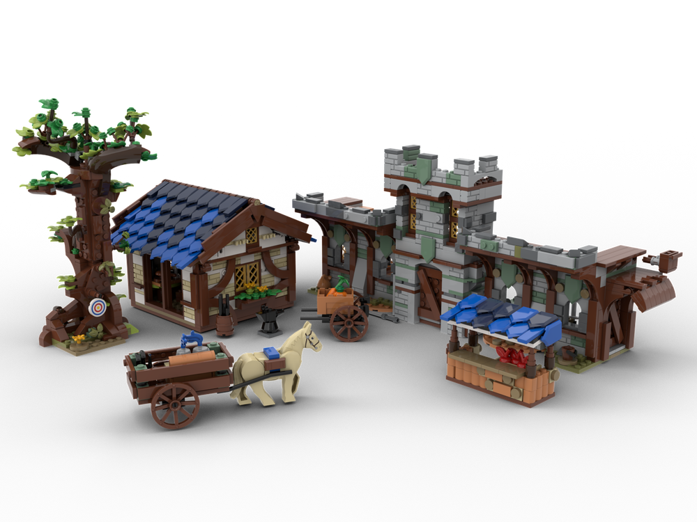 LEGO MOC-80029 Medieval Town Bundle by Gr33tje13 | Rebrickable - Build ...