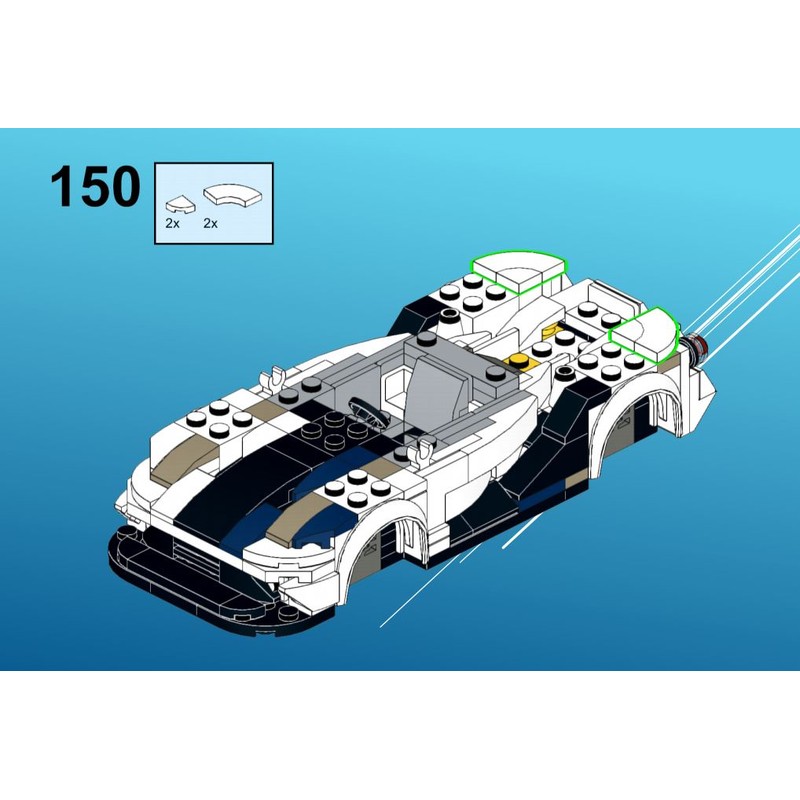 LEGO MOC Ford GT 2020 MK2 Speed Champions by klara_mocs | Rebrickable ...