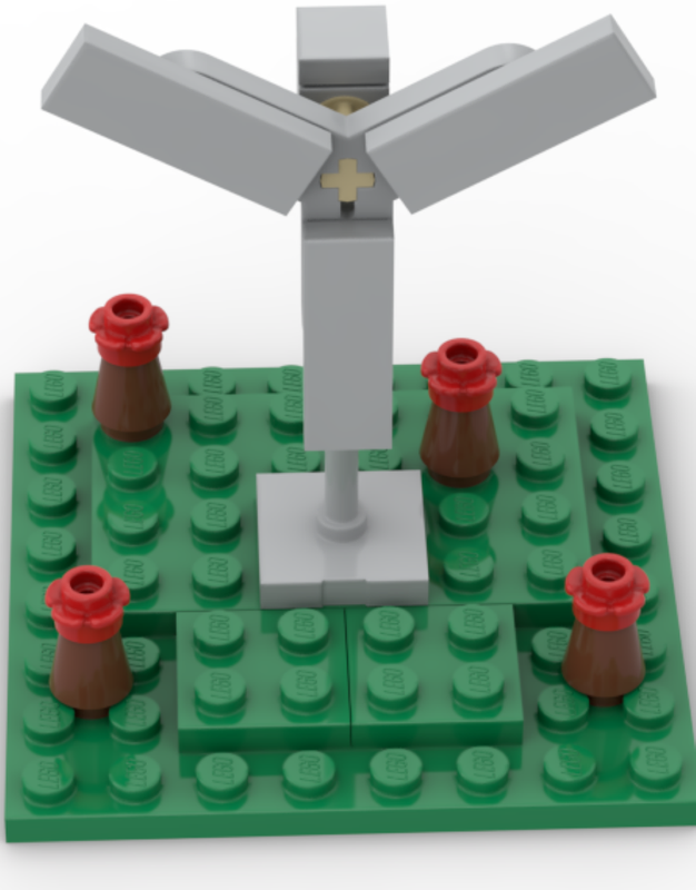 Lego Moc Windmill By Justinbricks1 Rebrickable Build With Lego