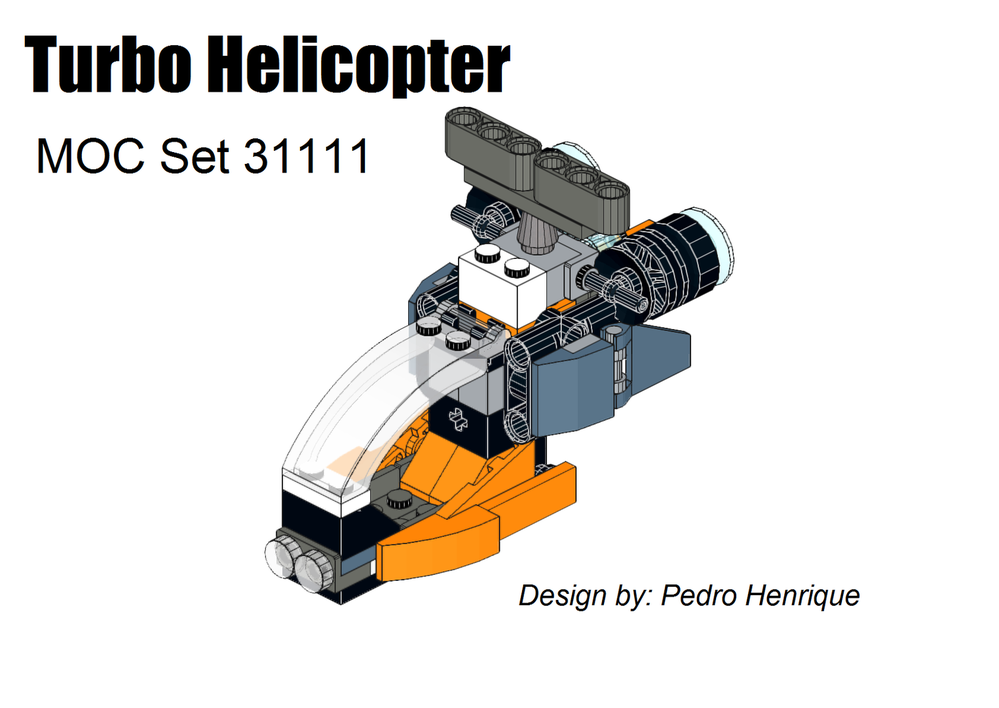 Lego Moc Turbo Helicopter Moc 31111 By Pedrohenrique Rebrickable
