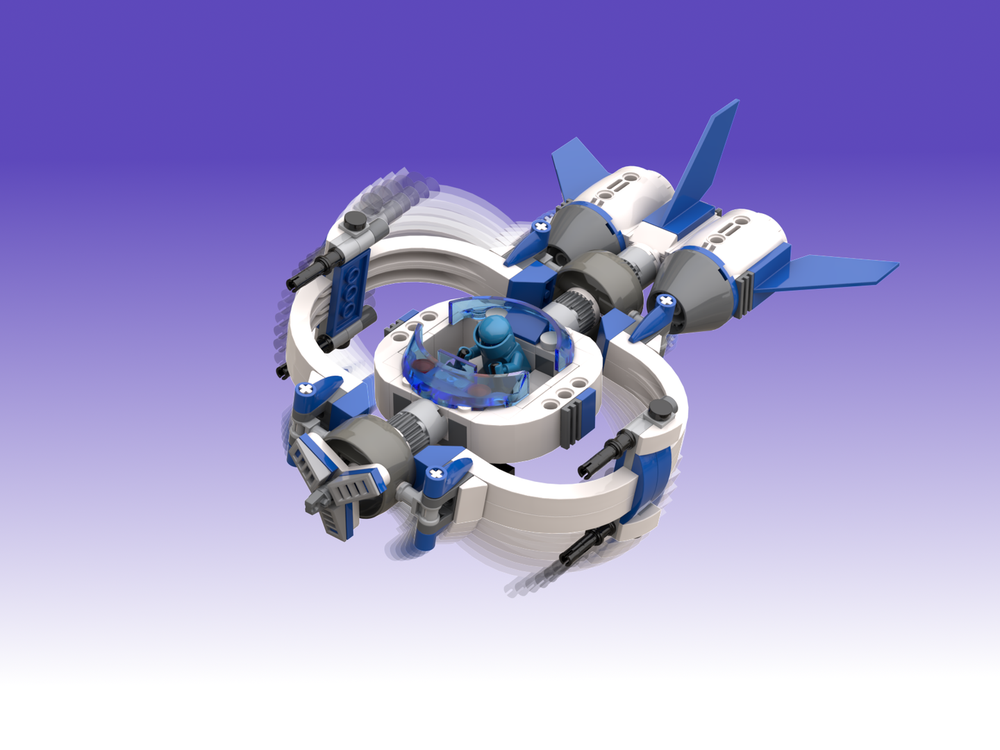 LEGO MOC Space Gyro Speeder by JPTREVORRILEY | Rebrickable - Build with ...