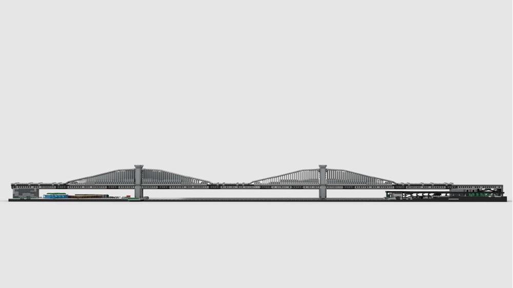 LEGO MOC Brooklyn Bridge at 1/650th Scale by FunnyTacoBunny ...