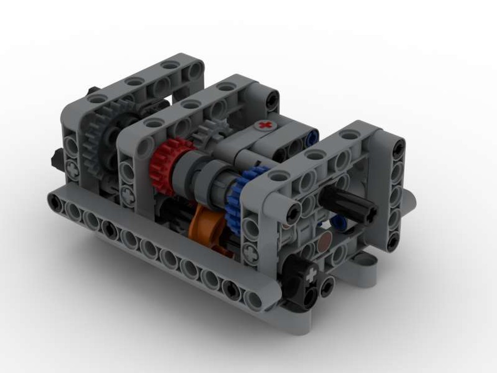 LEGO MOC-80221 4 speed gearbox by Space Lizard | Rebrickable - Build ...
