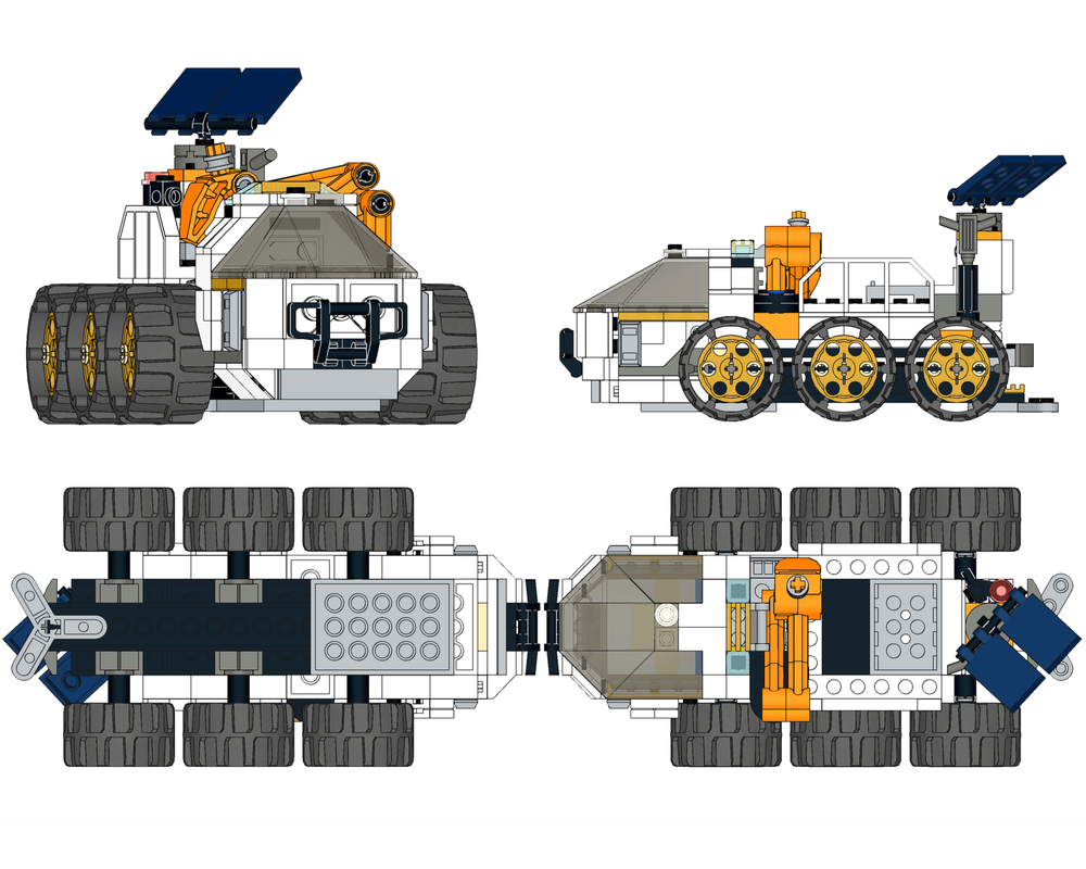 LEGO MOC City Space Rover by dorianbricktron | Rebrickable - Build with ...