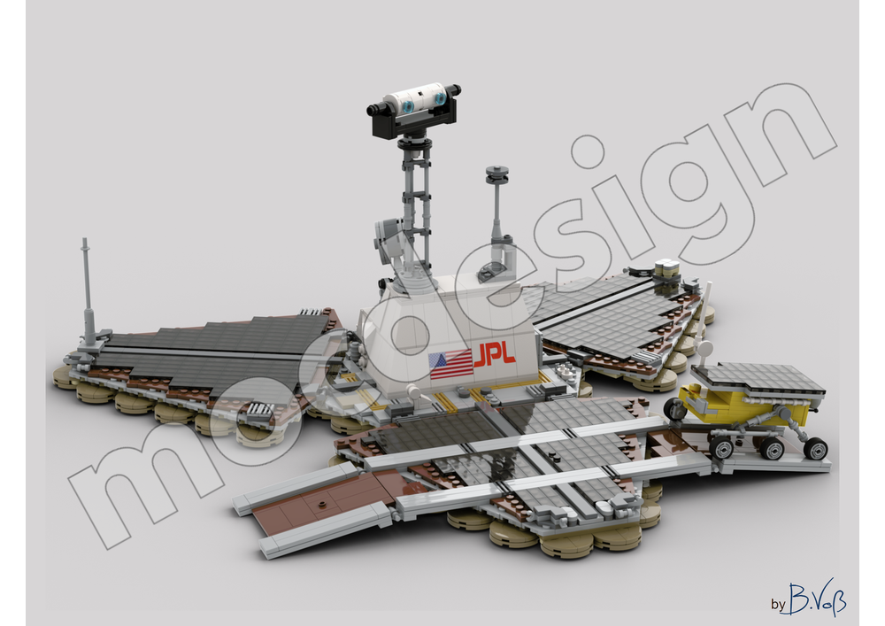 LEGO MOC-80298 NASA Mars Lander Pathfinder - Sojourner 1:9 scale by ...