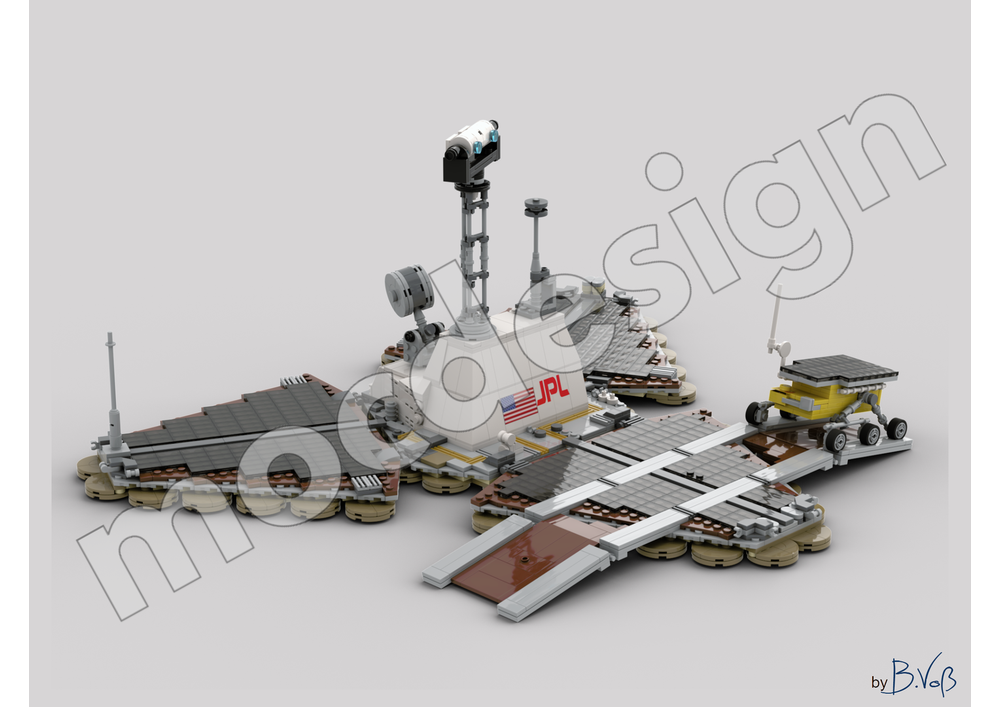 LEGO MOC NASA Mars Lander Pathfinder - Sojourner 1:9 scale by MOC ...