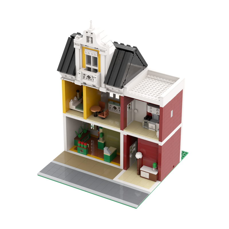 LEGO MOC Gardening Store Modular Buildings by MOC_Expert | Rebrickable ...