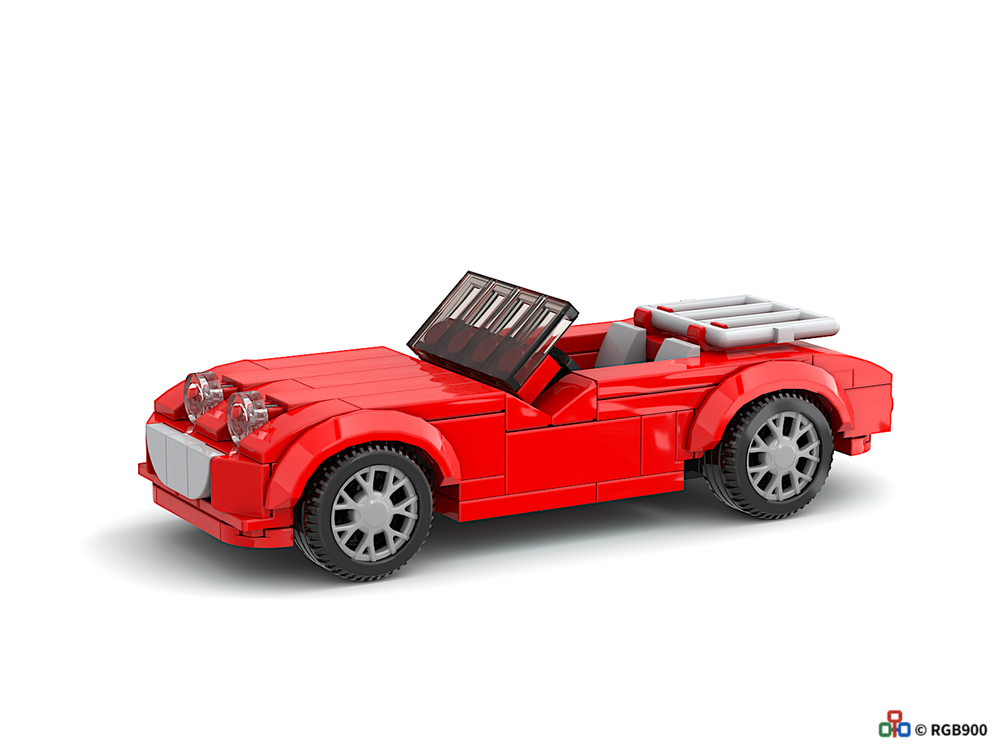 LEGO MOC 1958 austih healey sprite mk by RGB900 | Rebrickable - Build ...