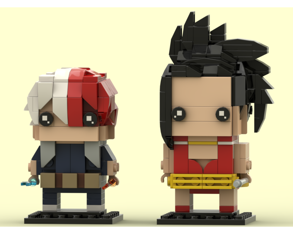 LEGO MOC Shoto Todoroki & Momo Yaoyorozu BrickHeadz - My Hero Academia ...