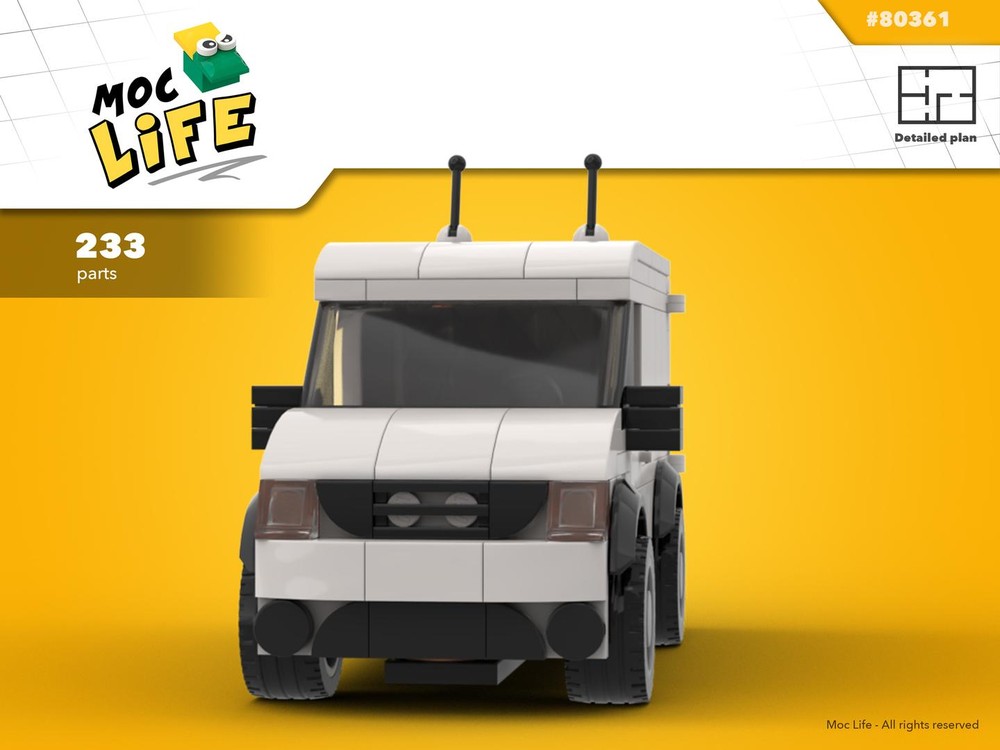 Lego Moc Ford Transit Connect By Moclife Rebrickable Build With Lego