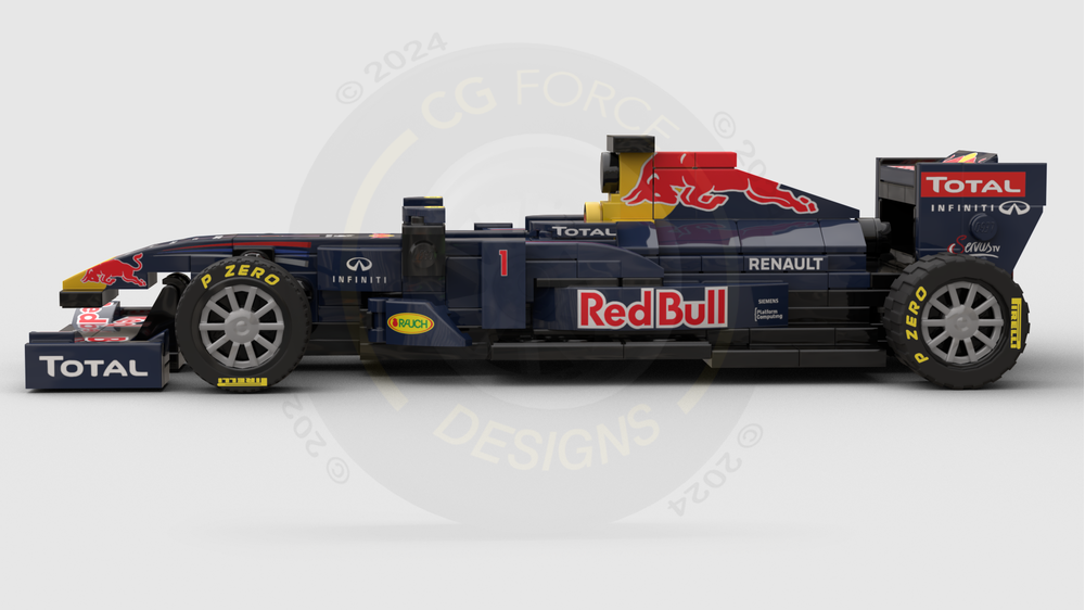 LEGO MOC F1 Red Bull Racing RB7 by CGForceDesigns | Rebrickable - Build ...