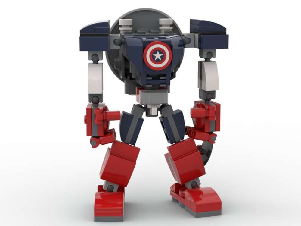 LEGO MOC Captain America Mech #2 by meregt | Rebrickable - Build with LEGO