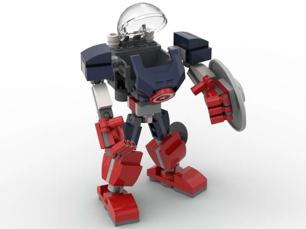 LEGO MOC Captain America Mech #2 by meregt | Rebrickable - Build with LEGO