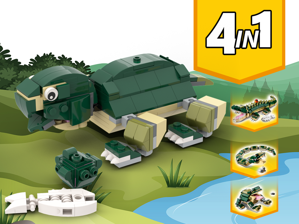 LEGO MOC 31121 Turtle Alternative Build by gabizon | Rebrickable ...