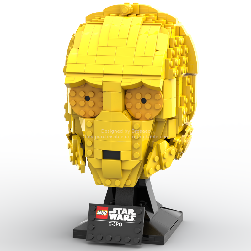 LEGO MOC C-3PO ("Helmet" Collection) by Breaaad | Rebrickable - Build ...