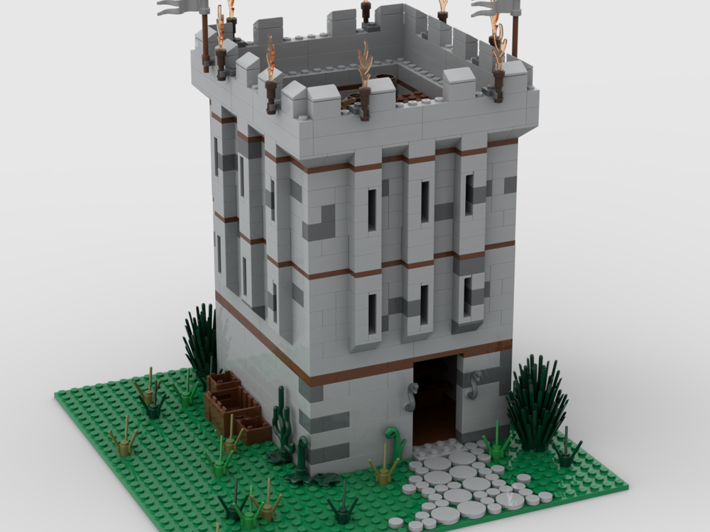 Lego Moc Medieval Tower By Cosmoirgendwas Rebrickable Build With Lego