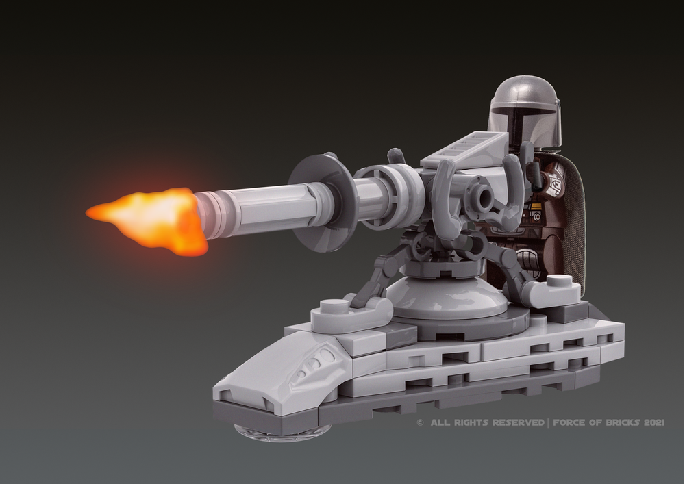 LEGO MOC Mando Blaster Cannon (fobaver001) | Force of Bricks ...